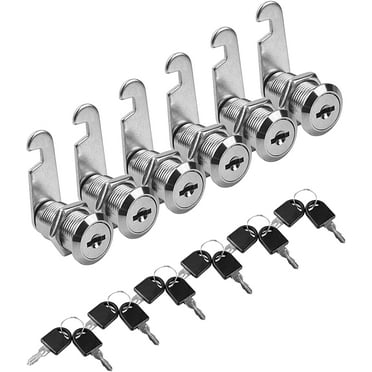 BiJun Cabinet Locks with Keys, 5/8" Cam Lock keyed Alike, Secure Drawer ...