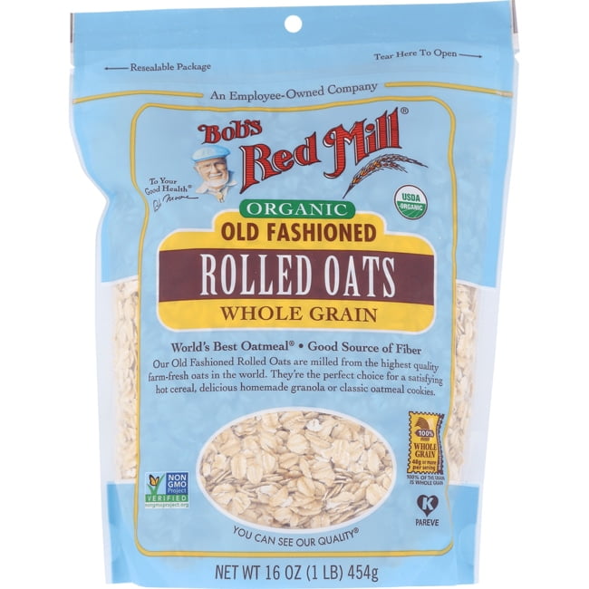 Bob's Red Mill Organic Old Fashioned Rolled Oats, 16 oz - Walmart.com