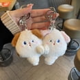 2Pcs Attraction Dog Cartoon Couple Keychain Pendants Interesting Puppy ...