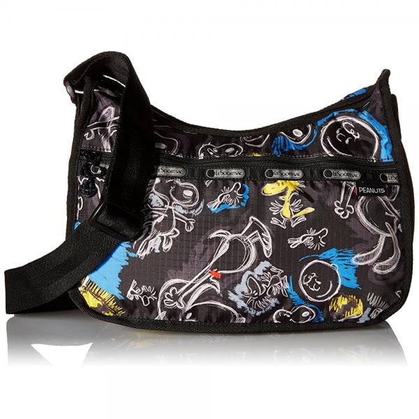 LeSportsac X Peanuts Classic Hobo Handbag, Chalkboard Snoopy - Walmart.com