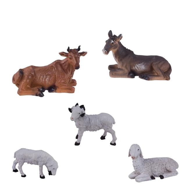 Queens of Christmas QC-NAT-12-ANM 12 in. Animal Nativity Set for Cow ...
