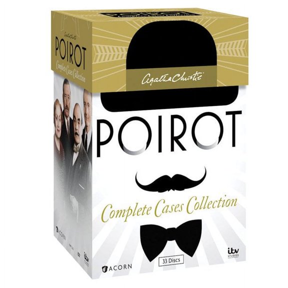 Agatha Christie's Poirot Mysteries Complete Series Collection, 33 DVD ...