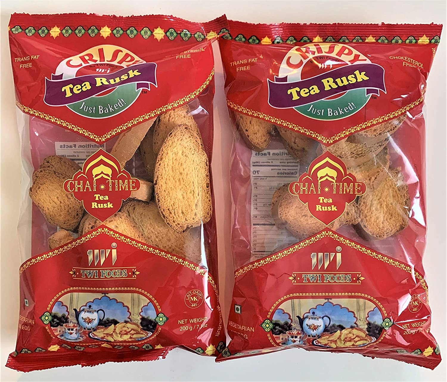 Crispy Tea Rusk - Chai Time 200g - Pack of 2 - Walmart.com
