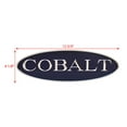 Cobalt Boat Emblem 452998 | 4 1/8 x 12 5/8 Inch Navy / Chrome ABS ...