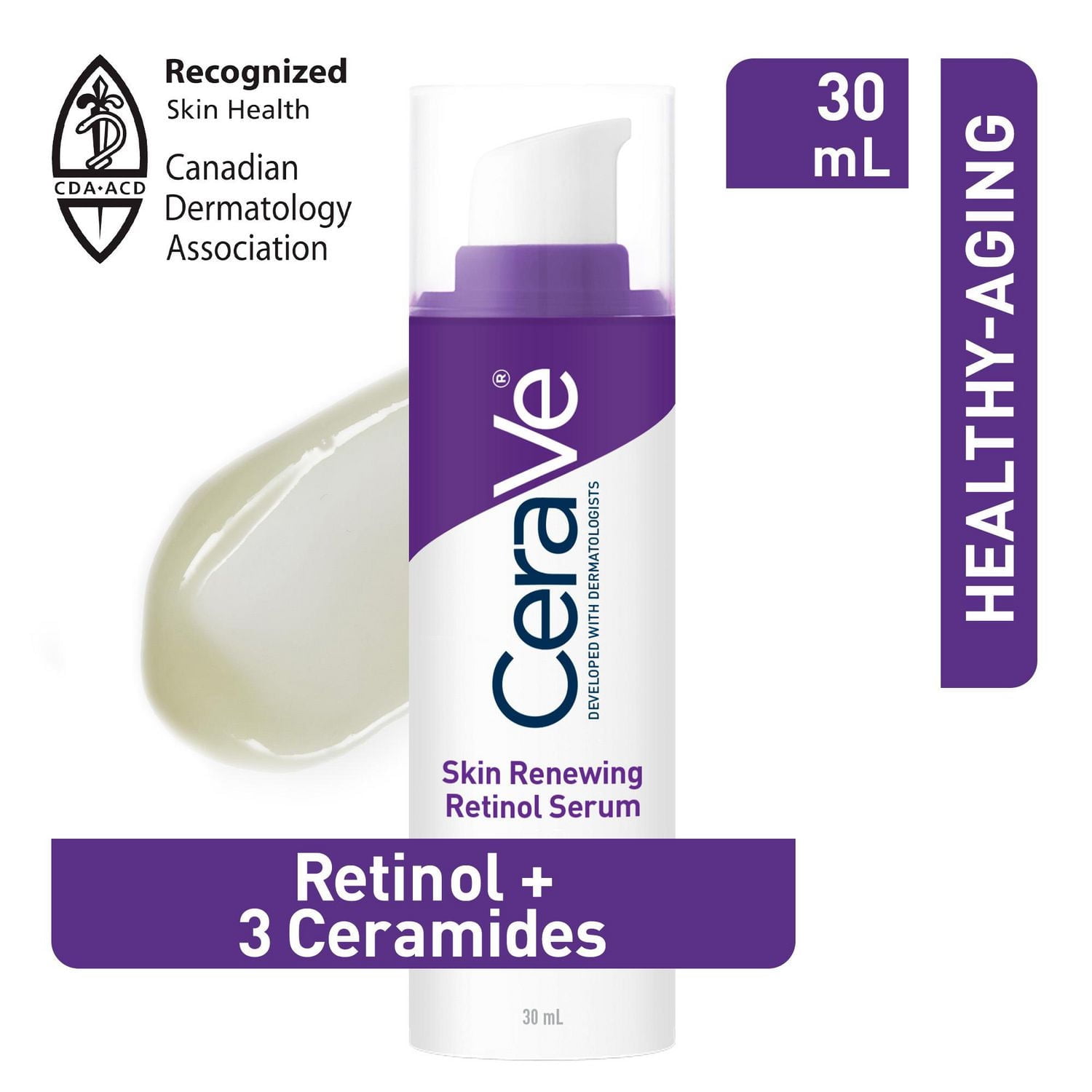 CeraVe Skin Renewing Retinol Serum for Face with niacinamide ...