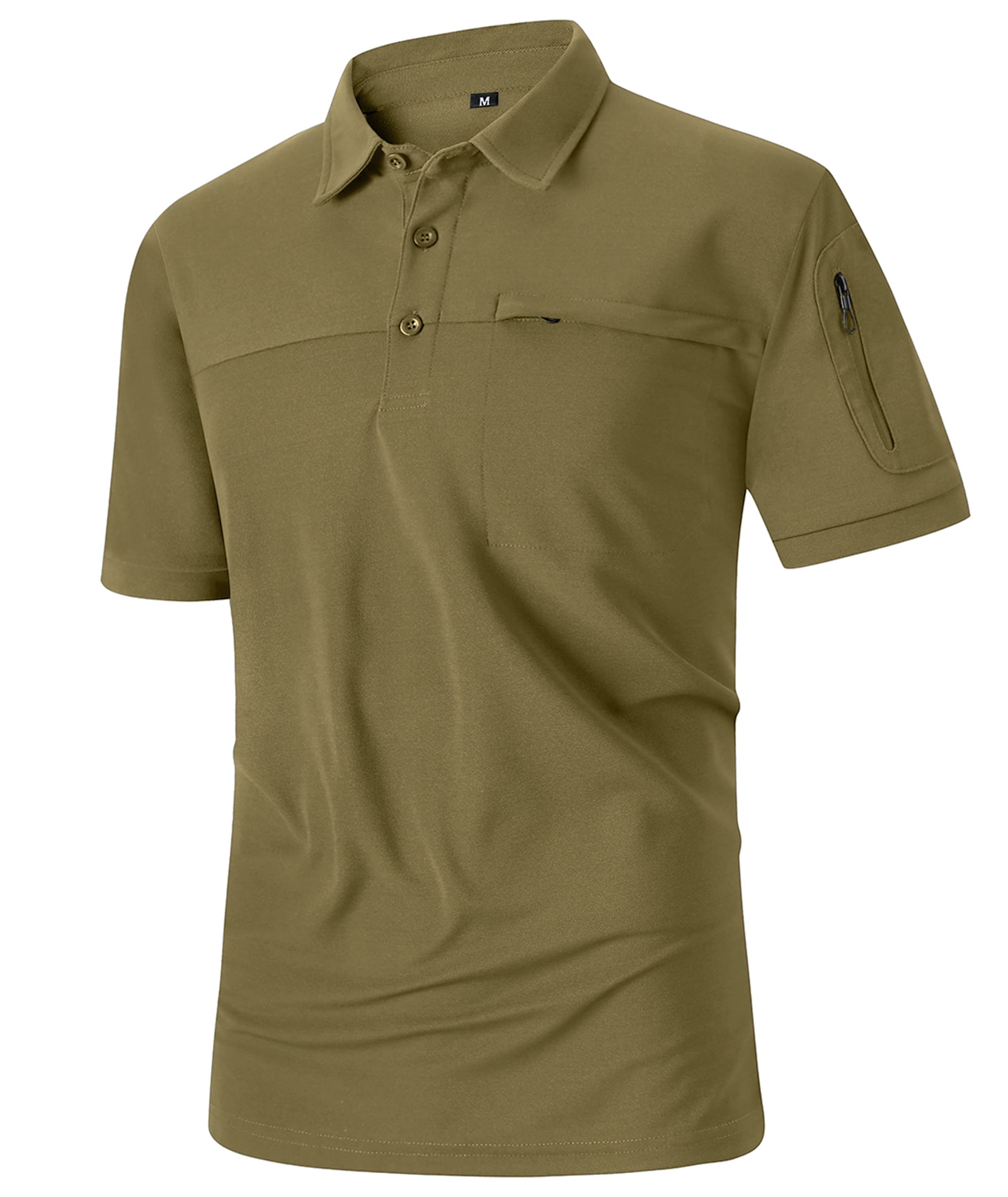 SCODI Mens Casual Polo Shirts Summer Short Sleeve with Double Pockets ...
