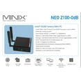 MINIX Z100-0dB Fanless Mini PC, Intel N100, 8GB DDR4, 256GB SSD- Compact CPU Micro Desktop ...