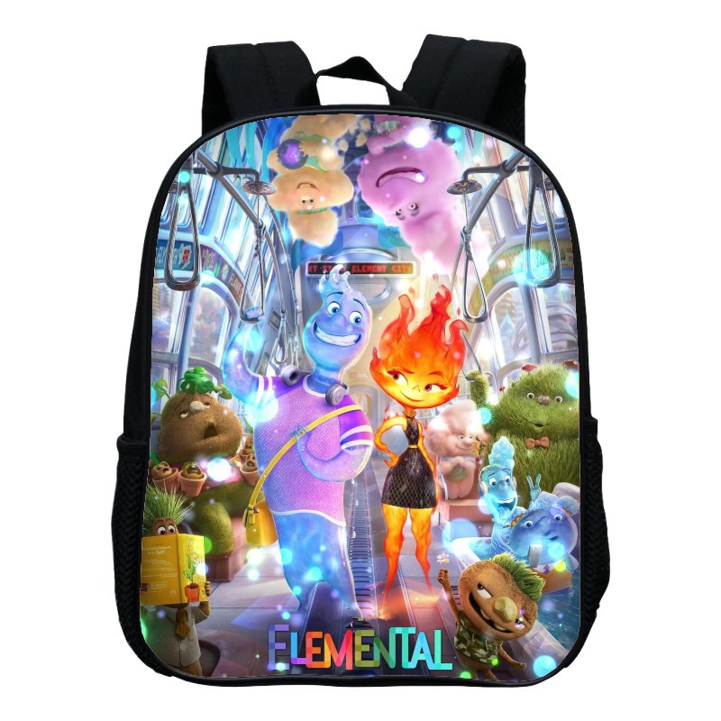 Crazy Elemental City Elemental Kindergarten Backpack Cartoon Small ...