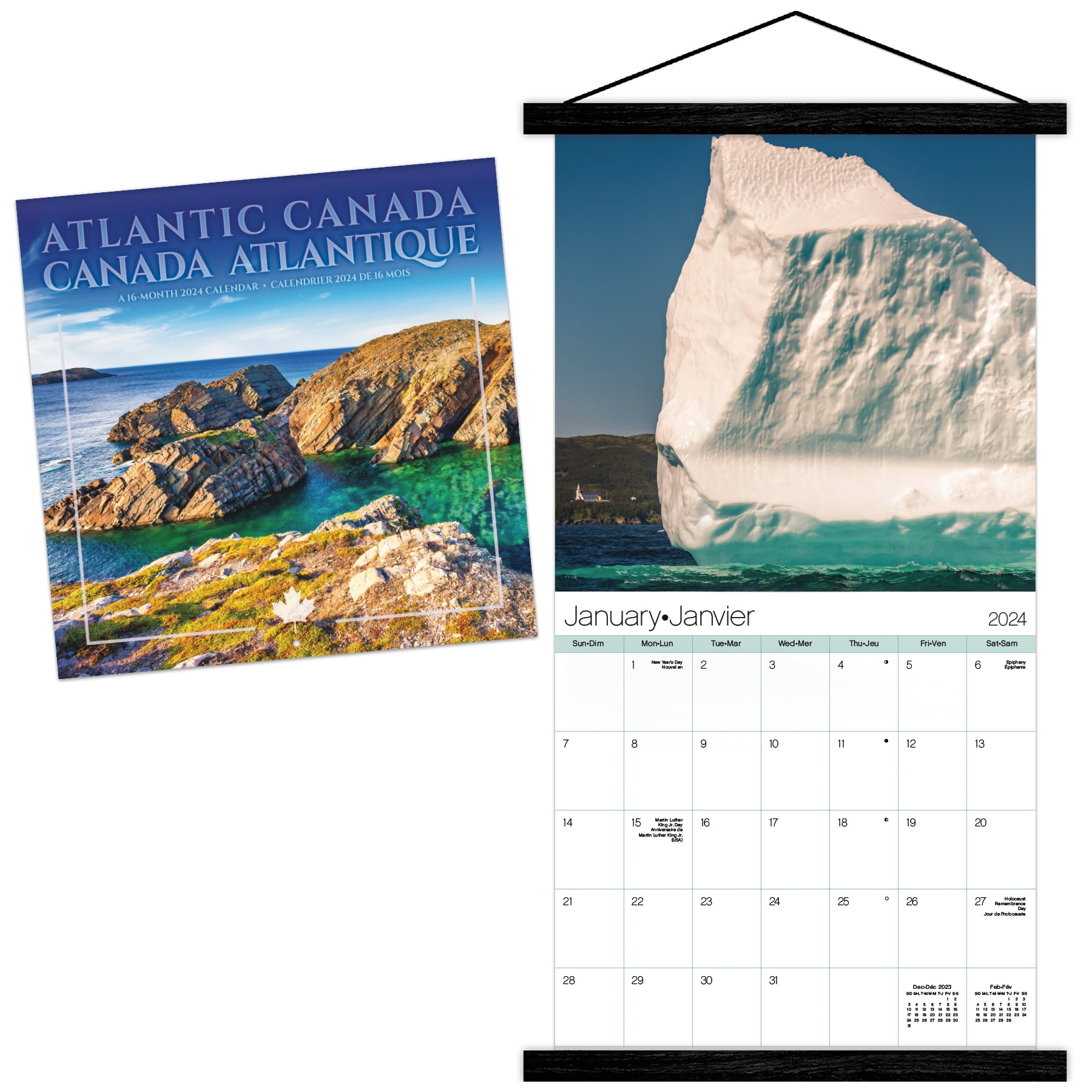 Trends International 2024 Atlantic Canada Wall Calendar & Magnetic ...