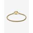 Pandora Sparkling Infinity Heart Clasp Snake Chain Bracelet Gold (7.5in ...