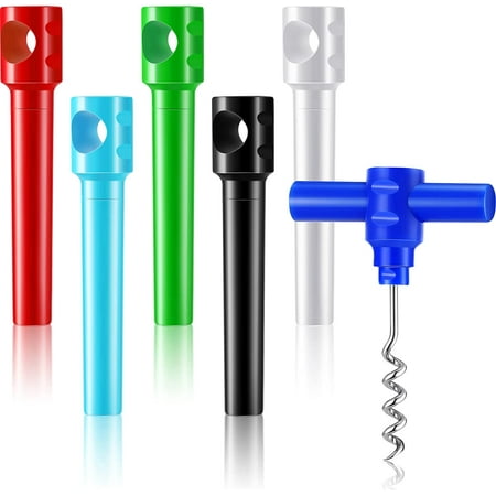 HEIBIN6 Pcs Portable Pocket Wine Corkscrew Travel Wine Opener Plastic ...