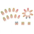 Fofosbeauty 24 pcs Short Coffin False Nails, Press-on Nails Designs ... Fofosbeauty 24 pcs Short Coffin False Nails, Press-on Nails Designs ...