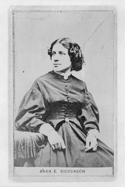 Print: Anna E. Dickenson, circa 1870 - Walmart.com
