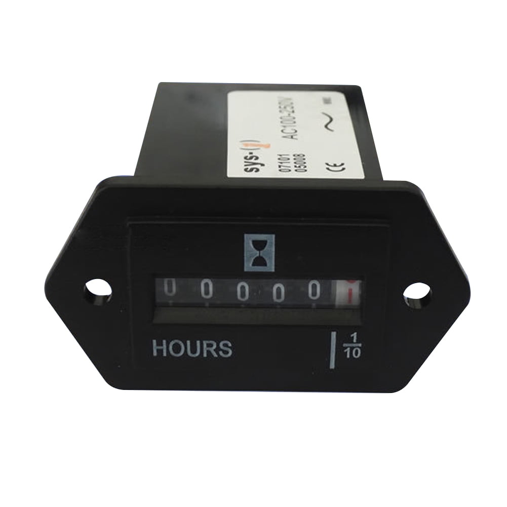 SYS-1 Hour Meter Digital Industrial Timer Counter Mechanical Hours ...