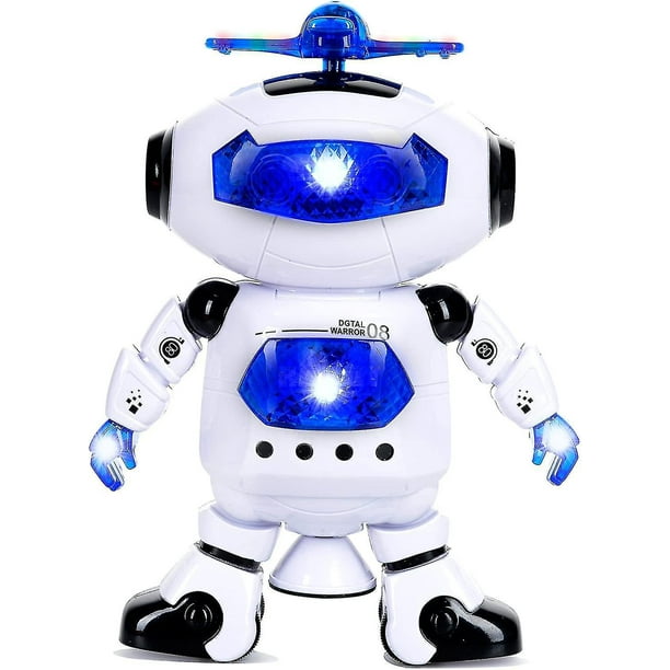 Toysery Walking Dancing Robot Toys For Kids - 360 Body Spinning Robot ...