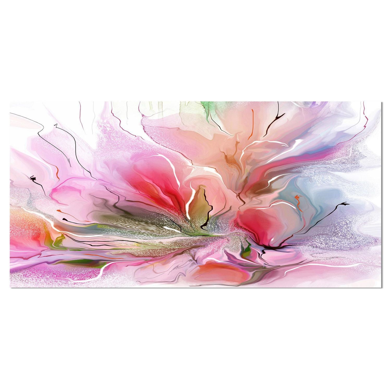 Click here for Designart Lovely Painted Floral Design Canvas Wall... prices