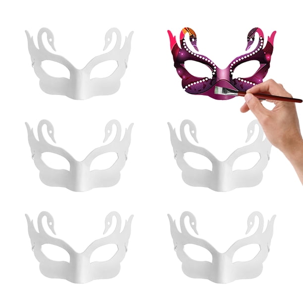 Aspire 36 Pack Blank Face Mask for DIY Craft, Paintable Ghost Face for ...