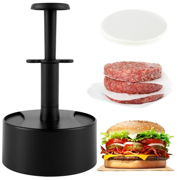 Burger Press Round Burger Smasher with 100 Oil Paper Adjustable Burger ...