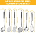 6PCS Utensils Set Stainless Steel Kitchen Cooking Utensil Set - Walmart.com