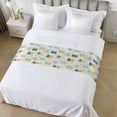 Bed Runner Pineapple Bedding Scarves Soft Decorative Bed Flag Summer ...