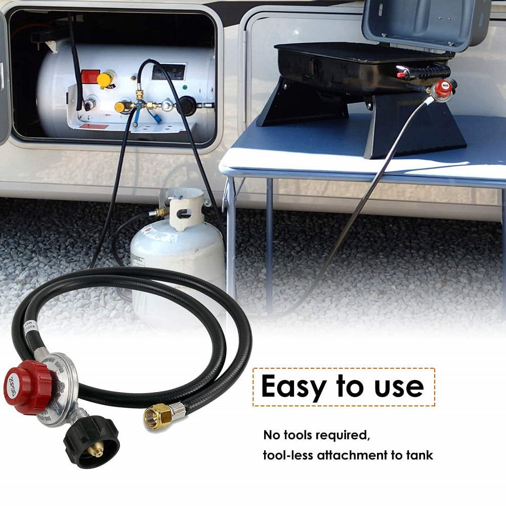 Buy High Pressure Propane 4 Feet 0-20 Psi Adjustable Gas Regulator With ...