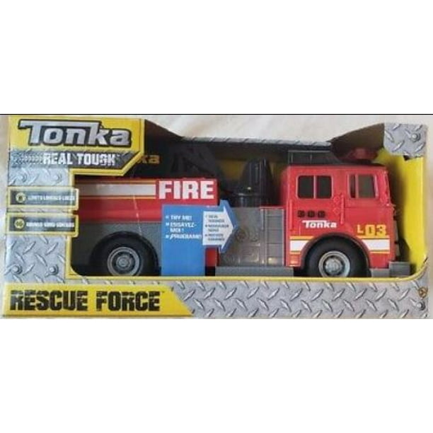 Tonka Rescue Force Lights and Sounds 12-inch Ladder Truck - Fire Dept ...