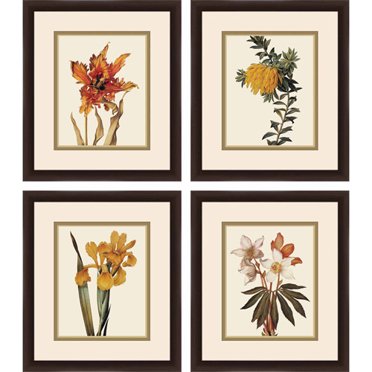 Botanical Flowers Floral Wall Art, Set of 2 - Walmart.com
