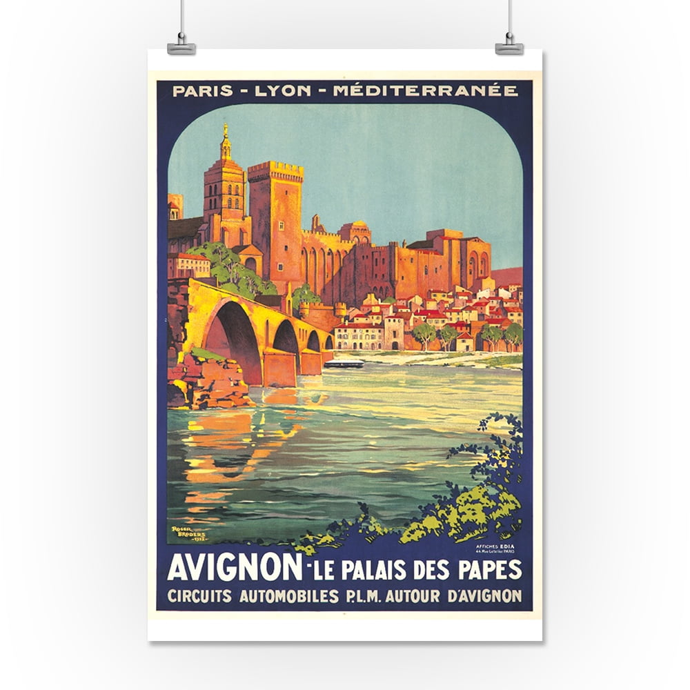 Avignon Vintage Poster (artist: Broders, Roger) France c. 1922 (16x24 ...