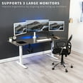 VIVO White Triple Monitor Desk Mount, Adjustable Stand, Fits 3 Screens up to 32" - Walmart.com