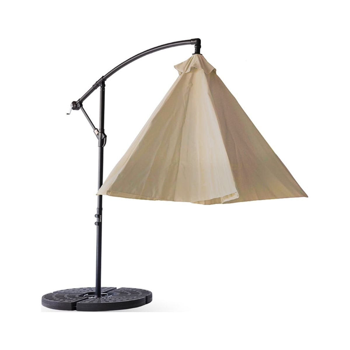 Kit Sombrilla Beige de Jardín Duralife para Exterior 3M Diámetro Altura ...