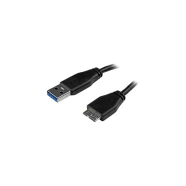StarTech.com 1m 3 ft Slim Micro USB 3.0 Cable - M/M - USB 3.0 A to ...