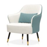 Magshion Modern Accent Armchair, Comfy Reading Chair with Cushion ...