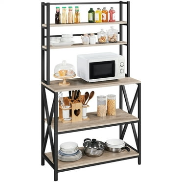 Tribesigns 5-Tier Kitchen Baker's Rack, Microwave Stand Utility Storage ...