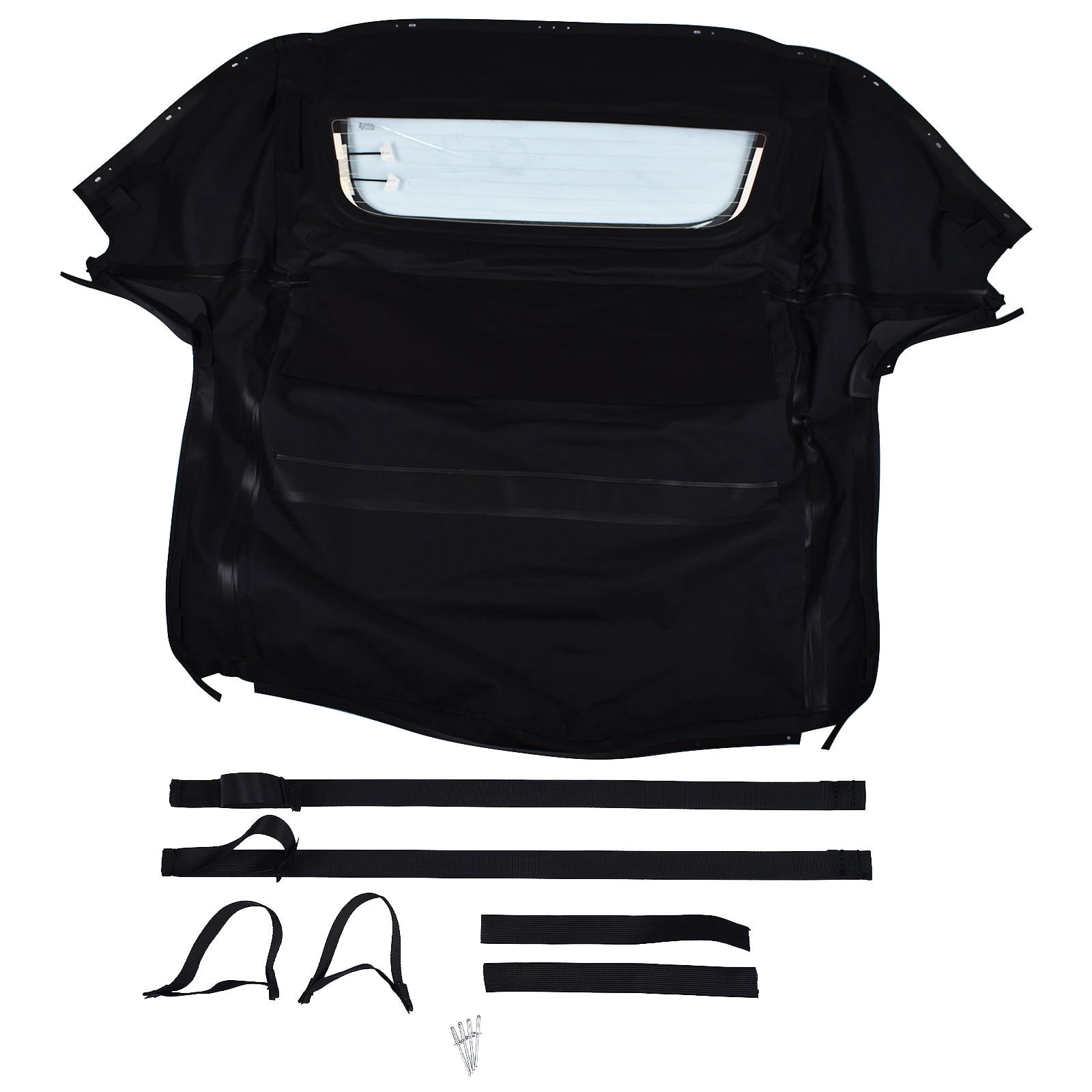 Black Convertible Soft Top with Heated Glass Window for Honda S2000 ...