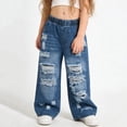 Afdoent Girls Jeans Kids Jeans For Girls With Elastic Waistband ...