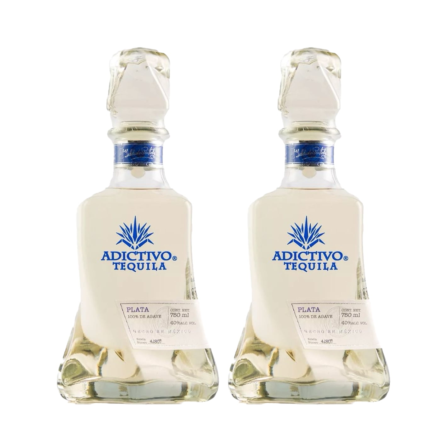 Duo Pack Tequila Adictivo Plata 100% Agave 750 Ml Adictivo Tequila ...