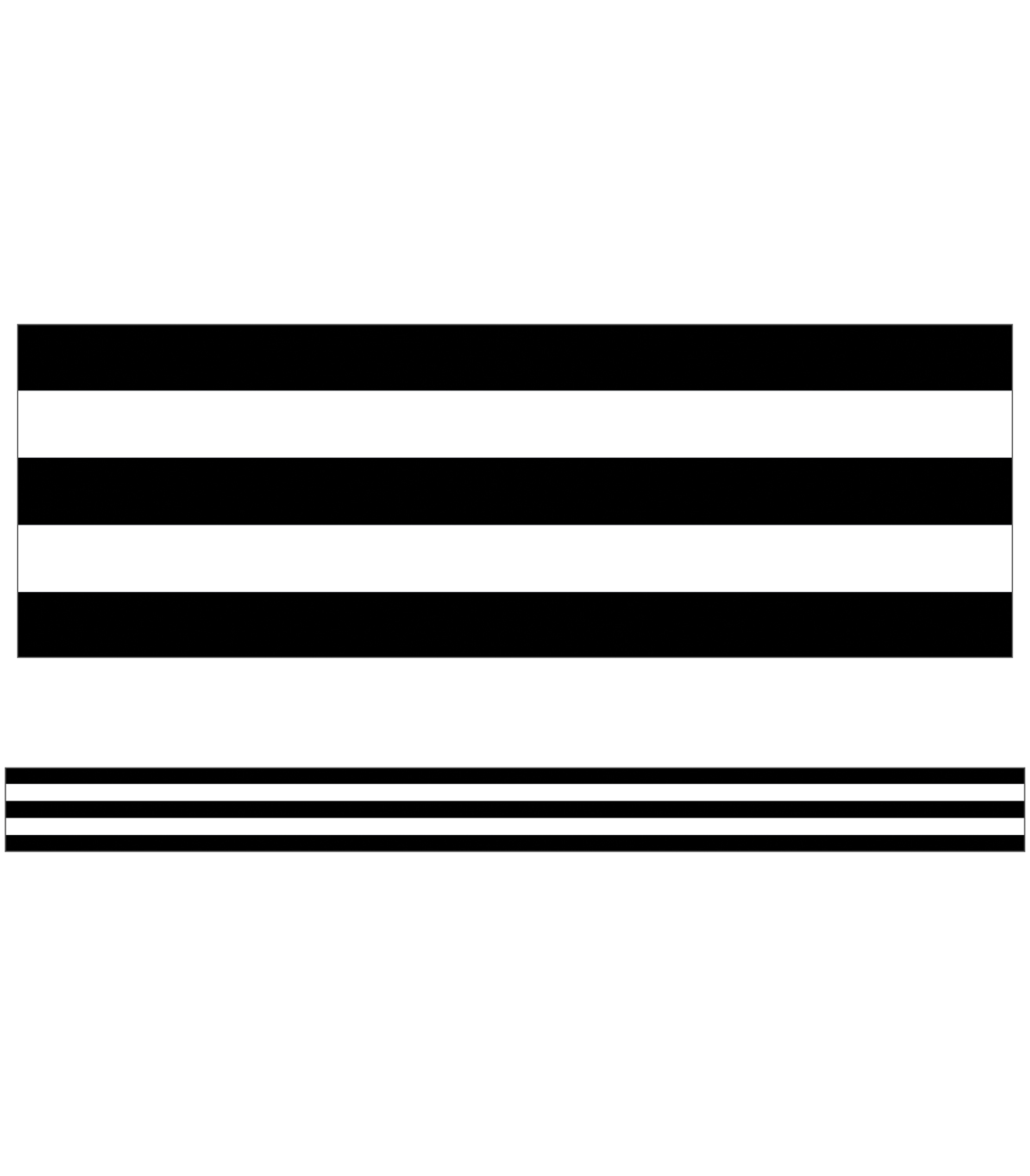 Schoolgirl Style Industrial Chic Black and White Stripes Straight ...