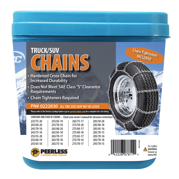Peerless Chain Company Heavy Duty Truck Tire Chains with Camloks ...