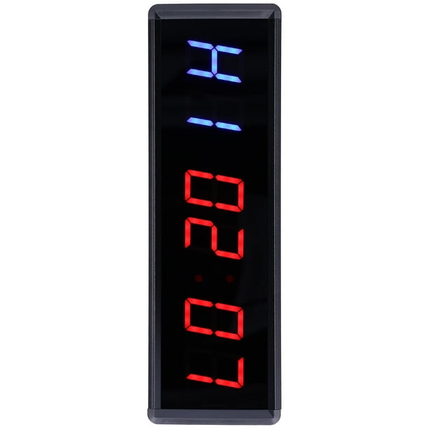 Gym Timer, LED Interval Timer Count Down/Up Clock Interval Wall Timers With Remote For Outdoor ...
