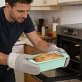 Silicone Loaf Pan Set for Baking Cake Bread Meatloaf and Lasagna High ...
