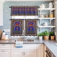 Archway Columns Kitchen Curtains Valances 3 Piece Set, Vintage Ethic ...