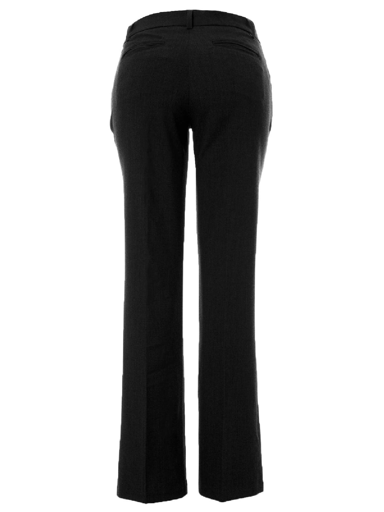 Buy Made by Olivia Women's Solid Regular Rise Boot-Cut Stretch Office ...