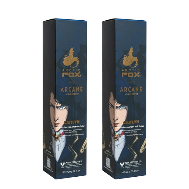 Tinte para el cabello Arctic Fox Arcane Caitlyn Deep Navy Blue 165 ml ...