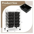 DaiZuY 10-Drawer Rolling Storage Cart, Art Craft Storage Organizer on ...