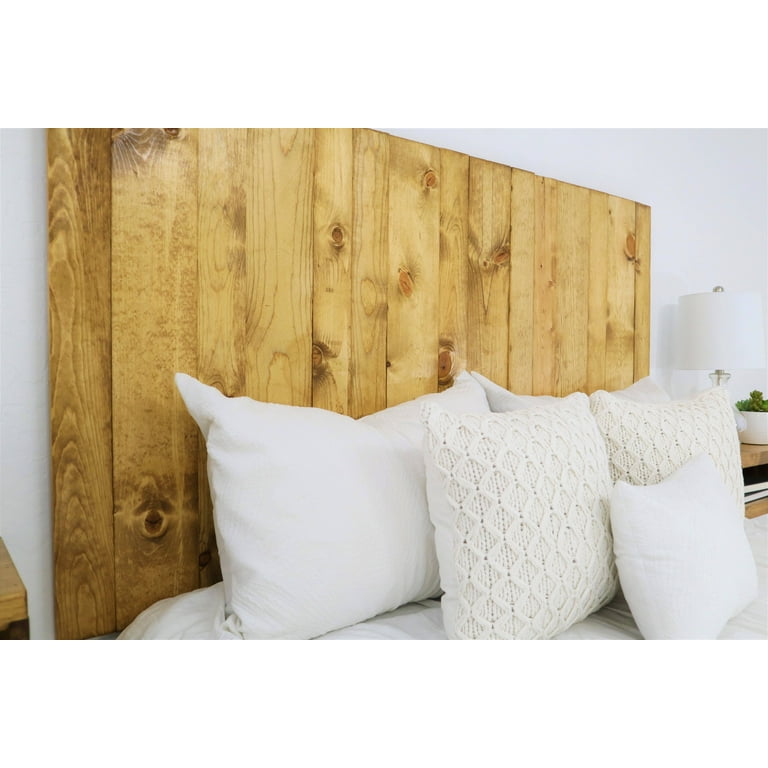 Golden oak king headboard store
