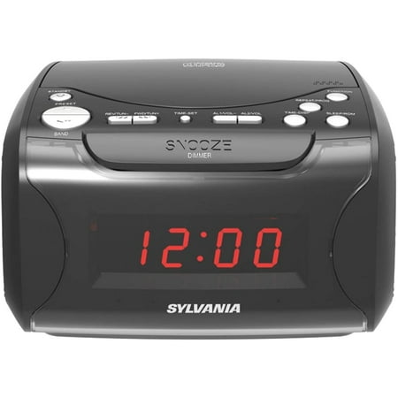 Sylvania Alarm Clock Radio with CD Player and USB Charging - SCR4986 ...