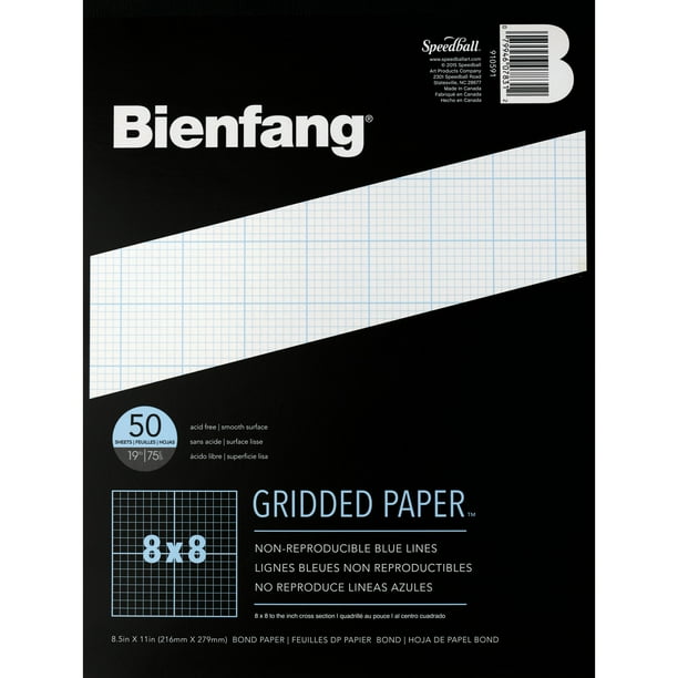 Bienfang Designer Grid Paper Pad, 8x8 Grid, 8.5" x 11" - Walmart.com
