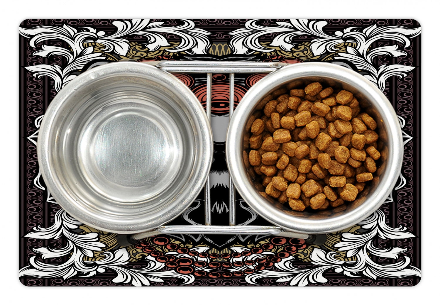 King Pet Mat for Food and Water, Forest Jungle Emperor Safari Animal ...