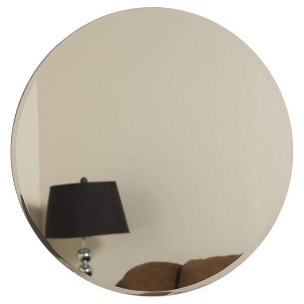 Frameless Round Beveled Mirror - Walmart.com