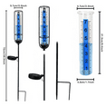 Gowinsee Rain Gauge with 7 Inch Glass Tube, Solar Rain Gauge with LED ...